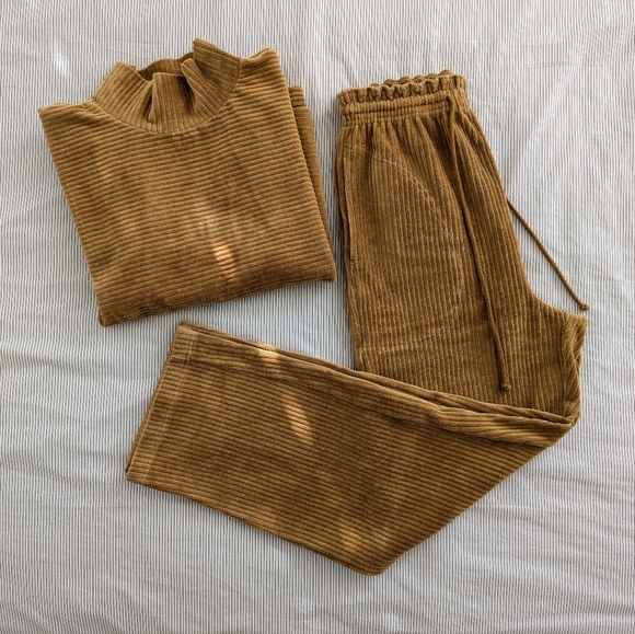 Madewell | Other | Madewell Texture Thread Velour Corduroy 2 Piece ...